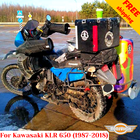 For Kawasaki KLR 650 pannier rack KLR650 KL-650A side carriers (1987 ...