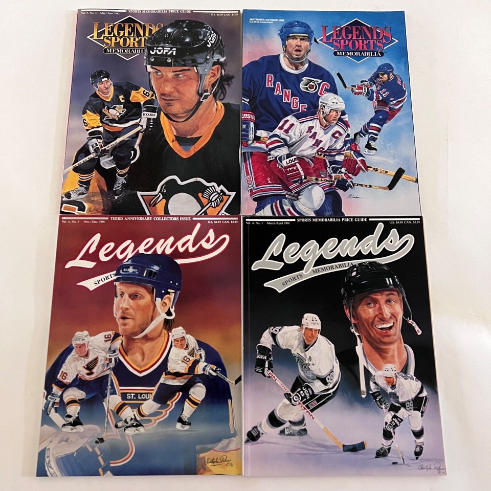 1990s Legends Sports Memorabilia Magazine Lot Baseball Football Uncut ...