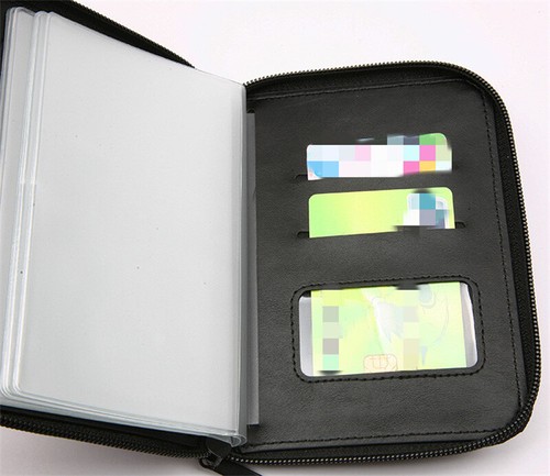 Flight Crew License ID Holder for Pilot Best Gift Black Genuine Leather ...