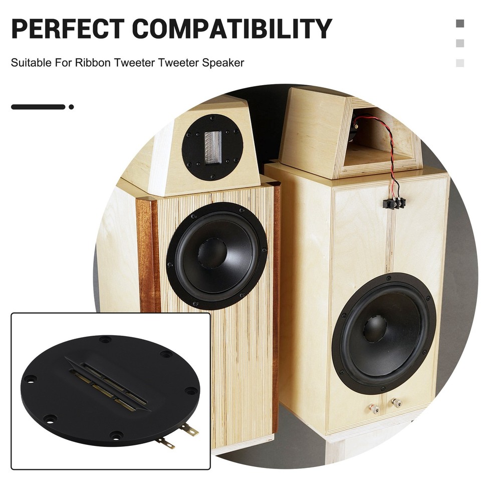 2Pcs Horns 4 Inches Pneumatic Tweeter Aluminum Ribbon Tweeter ...
