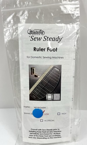 Westalee Design/Sew Steady Ruler Foot Starter Package Low Shank | eBay