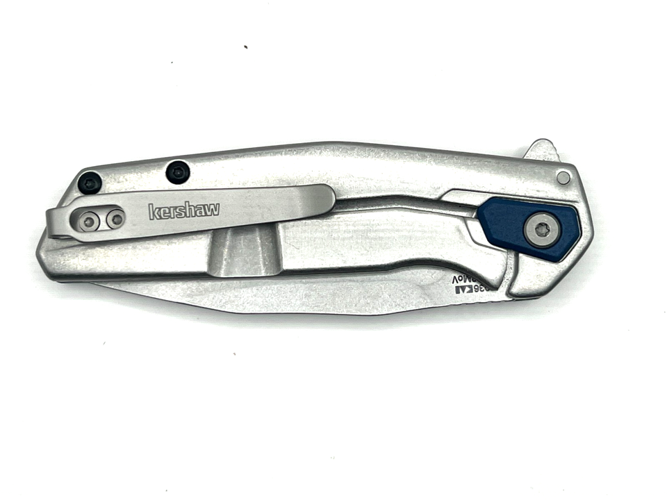 Kershaw-Lucid-Assisted Open-Frame Lock-Blue/Stainless-8Cr13MoV ...