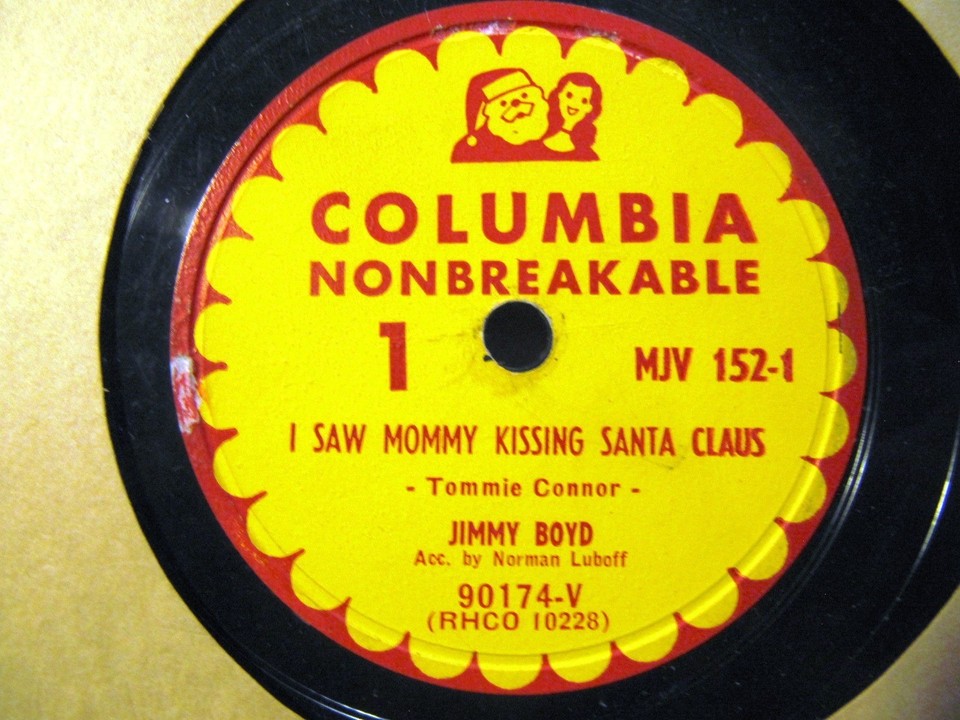 1952 Children's CHRISTMAS I saw Mommy Kissing SANTA CLAUS Jimmy Boyd ...