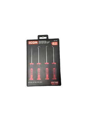 ICON Professional Precision Soft Grip PICK and HOOK Set 4PC 57786 New ...