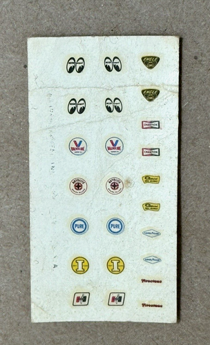 Original USA 1969 Hot Wheels REDLINE Sponsor Logo Sticker Decal Sheet ...