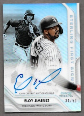 2020 Bowman Sterling AUTOGRAPH SFSA-EJ Eloy Jimenez AUTO 34/50 | eBay