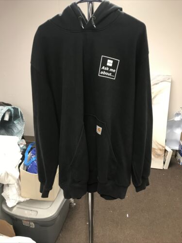 Carhartt Rain Defender Original Fit Heavyweight Hoodie Black XL 100615 ...