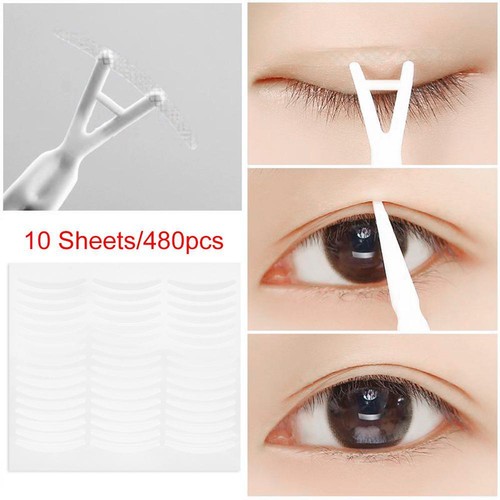 Adhesive Double Side Eyelid Transparent Eye Makeup Tape Eyelid Stickers ...