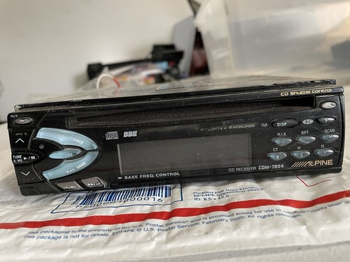 Alpine CDM-7854 AM-FM CD Player - WITH DETACHABLE FACE | eBay