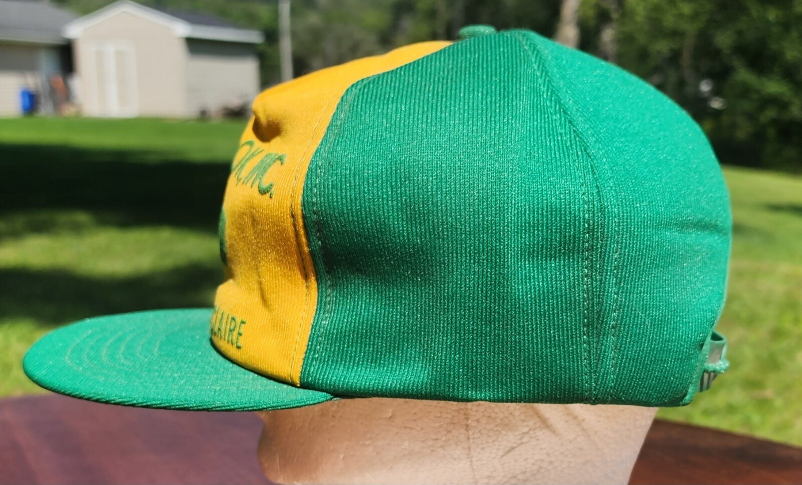 Ti-Brook Inc Yellow Green Hat Cap Green Snapback Adjustable Made In USA ...