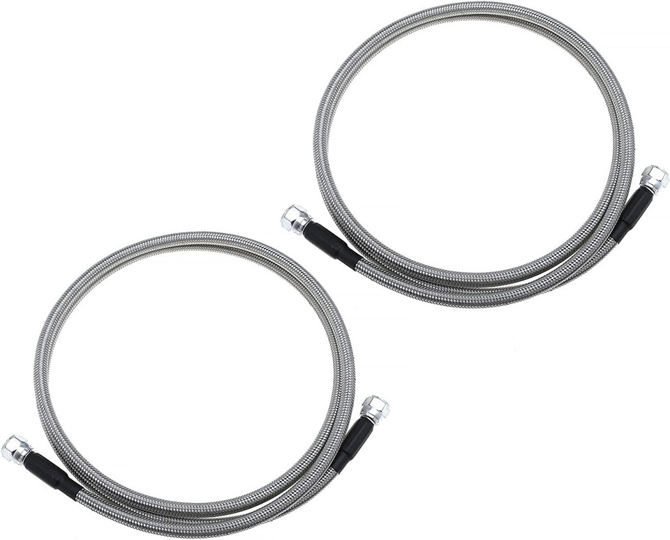 70” Length SS Braided Transmission Cooler Lines Kit For GM 4L60E 4L80E ...