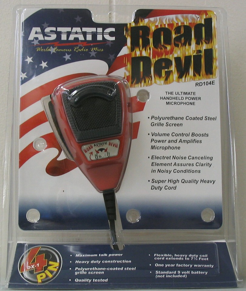 ASTATIC RD104E Road Devil CB Ham Radio Microphone RD104 mic | 4-pin ...