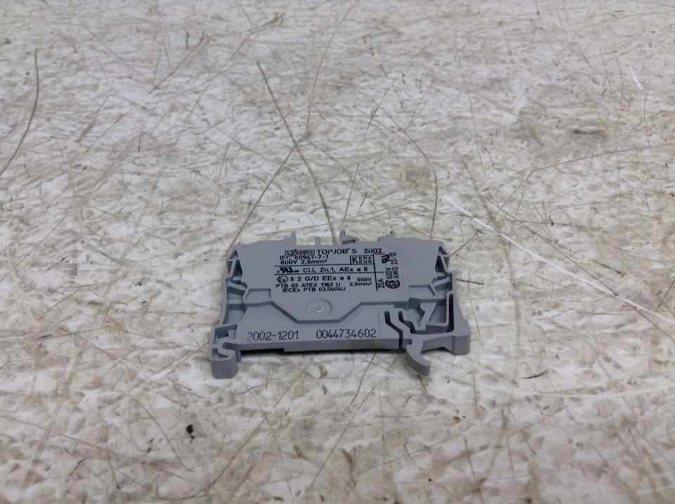 Wago 2002-1201 Gray Grey Wiring Terminal Block Lot of 8 | eBay
