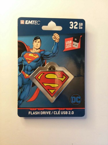 NEW Emtec 32GB DC Comics SUPERMAN USB Flash Drive (2f) | eBay