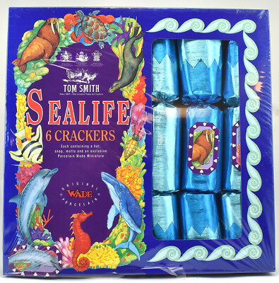 WADE TOM SMITH "SEALIFE" PARTY CRACKERS, 1998 SET OF 6 WITH ORGINAL BOX ...