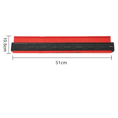 50CM Car Dent Measuring-Tool Car Body Panel Repair Ruler Profile Gauge ...