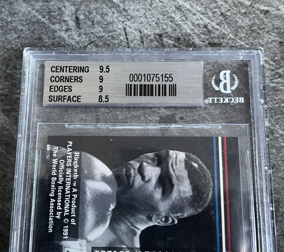 1991 Ringlords Mike Tyson (No Sample Stamp) BGS 9 MINT - 2 Sub 9.5s, 2 ...