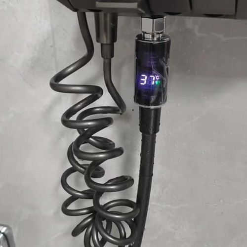 Digital Display Shower Head Water Temperature Meter Measures From 0°C ...