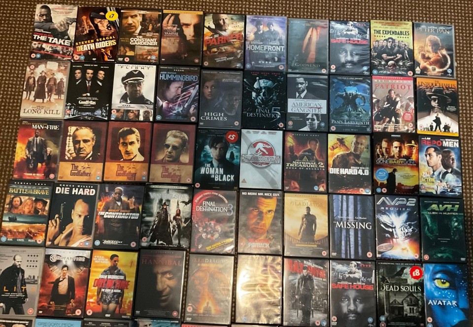 Bundle of 60 DVDs, various genres, used Lot #12 | eBay UK