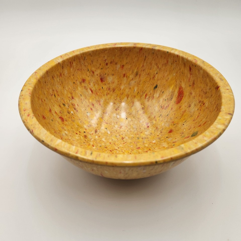 Texas Ware Yellow Confetti Splatter Melamine Vintage 10" Mixing Bowl ...
