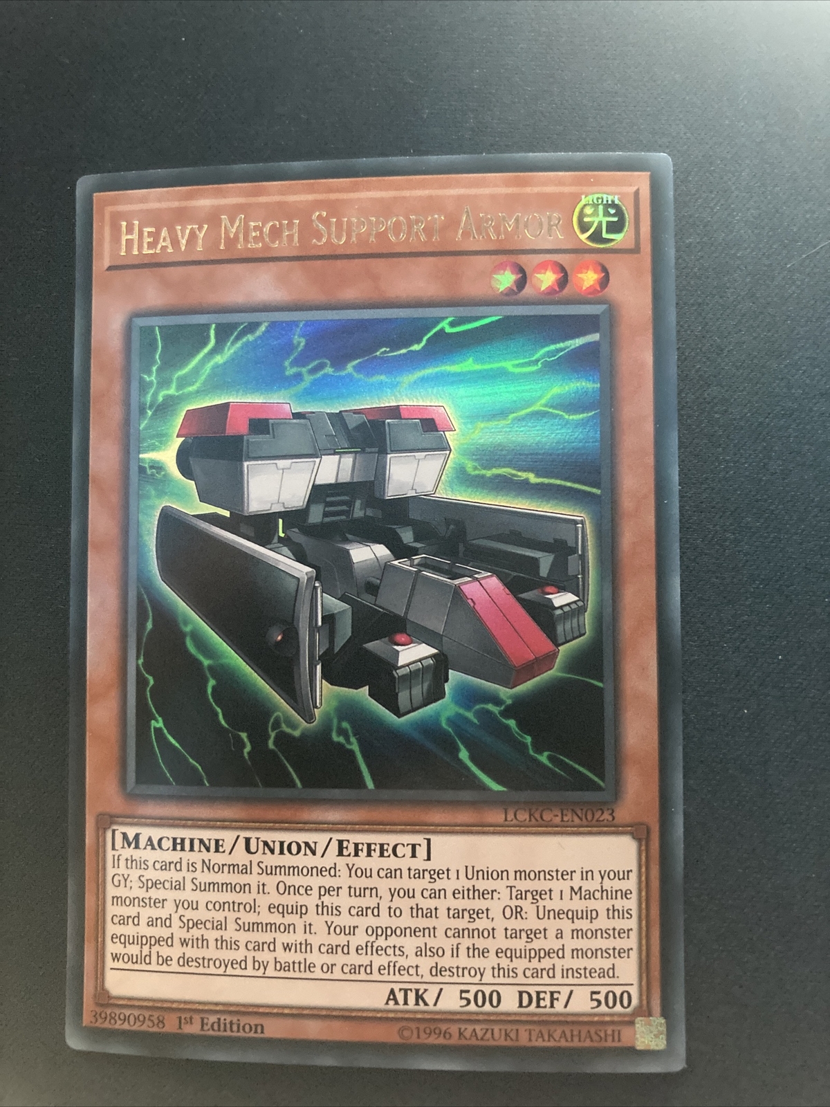 Heavy Mech Support Armor - LCKC-EN023 - Ultra Rare - 1st Edition NM ...