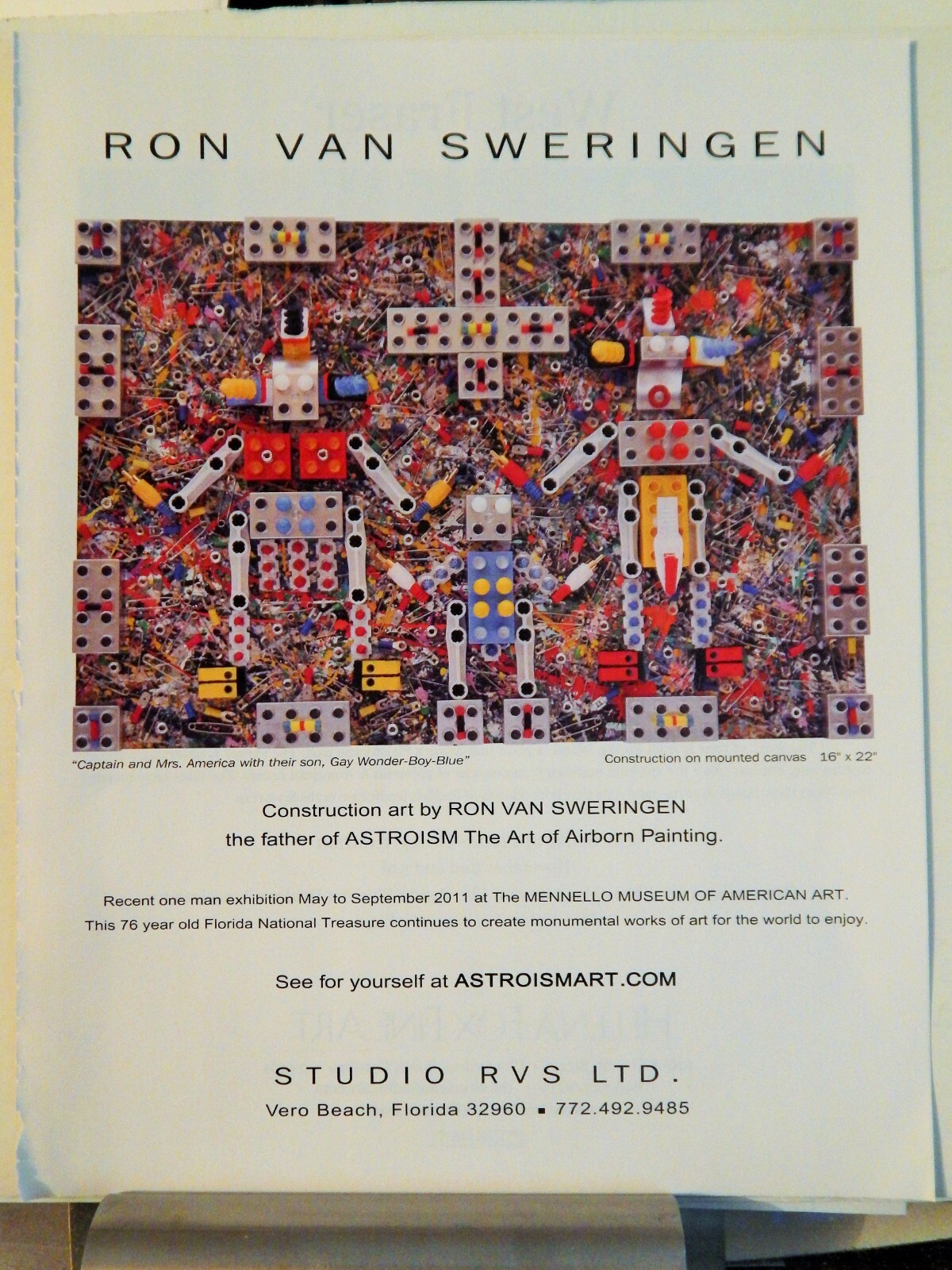 RON VAN SWERINGEN / WEST FRASER ART PIECES ORIG VTG 2012-3 ...