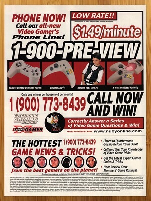 1999 Electronic Gaming Monthly Vintage Print Ad/Poster PS1 N64 Video ...