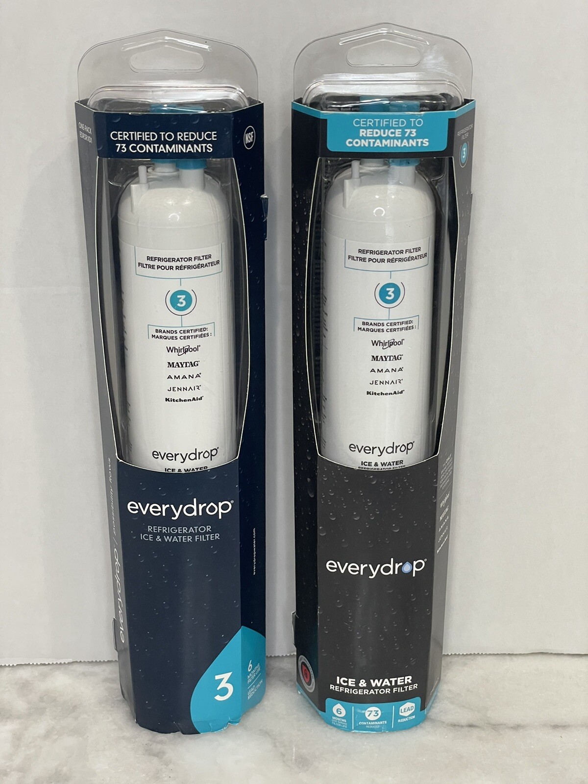 NEW Lot of 2 - EveryDrop Genuine Refrigerator Ice & Water Filter 3! | eBay