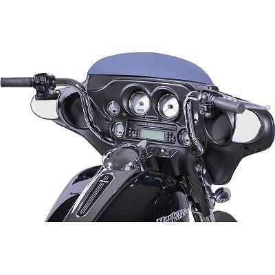 FBI Fat Baggers Chrome 12" EZ Install Round Top Handlebars Harley ...