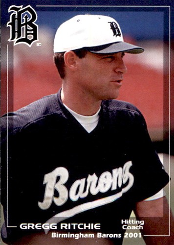 2001 Birmingham Barons Grandstand #23 Gregg Ritchie Fredericksburg ...