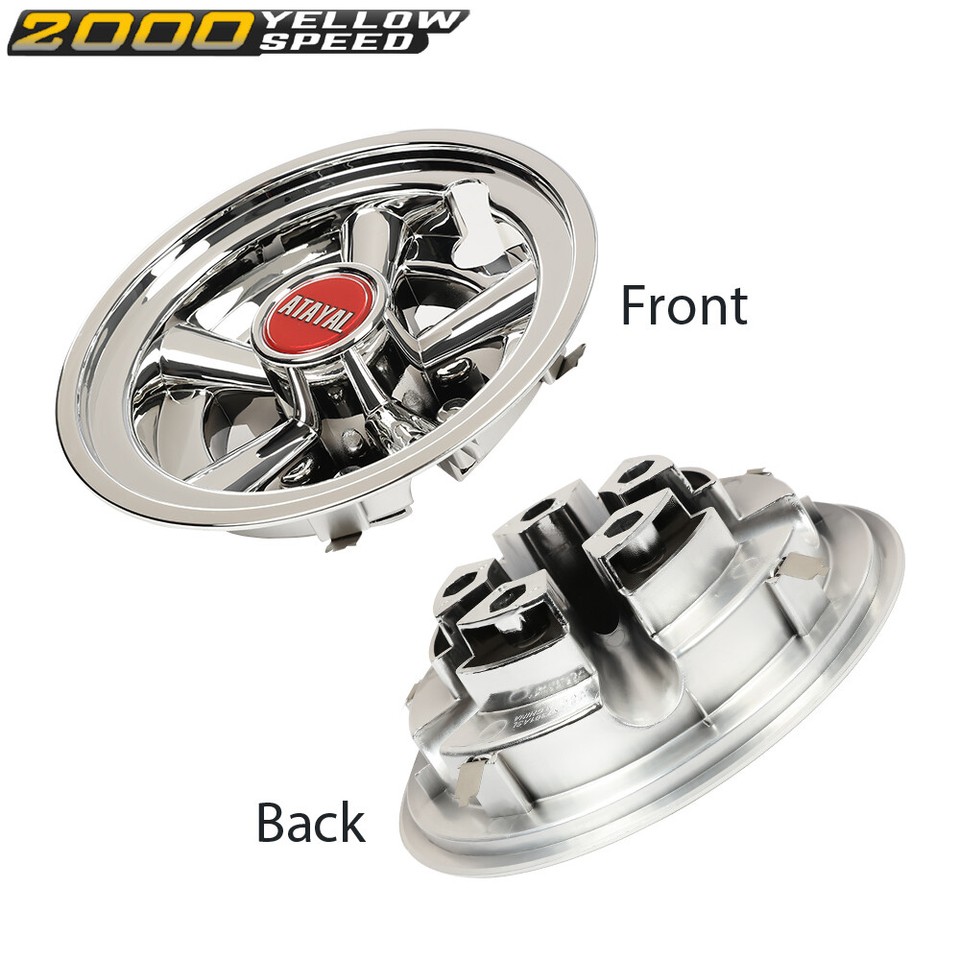 Golf Cart Hub Caps 8 inch Wheel Covers Fit for EZGO, Yamaha, Club Car ...