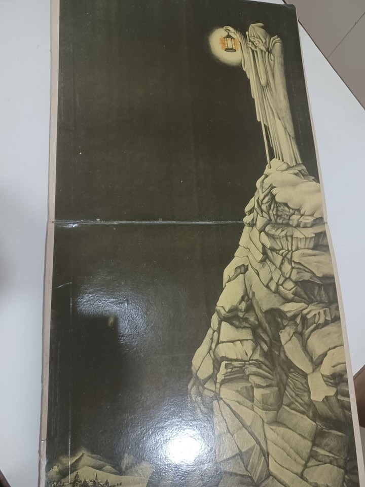 LED ZEPPELIN 4TH ALBUM 1st Press atlantic RARE LP record vinyl INDIA ...