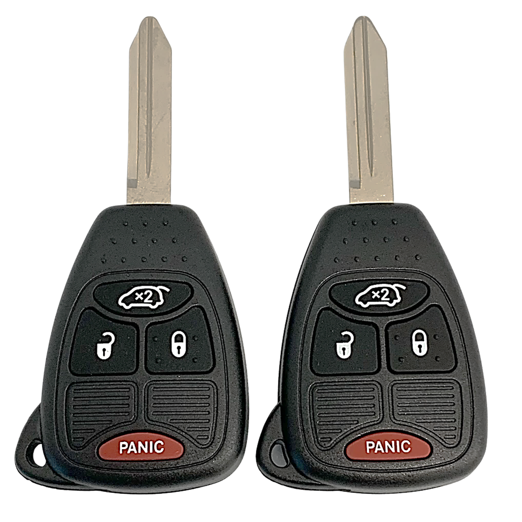 2 New Replacement Keyless Entry Remote Key Fobs RHK 4 Button ...