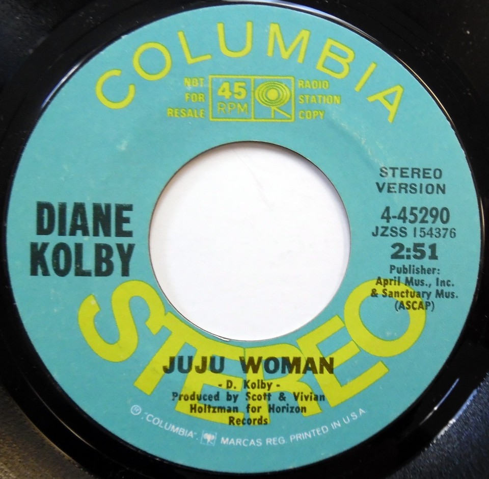 DIANE KOLBY 45 Juju Woman VG++ Soul Rocker PROMO Columbia 1970 w410 | eBay