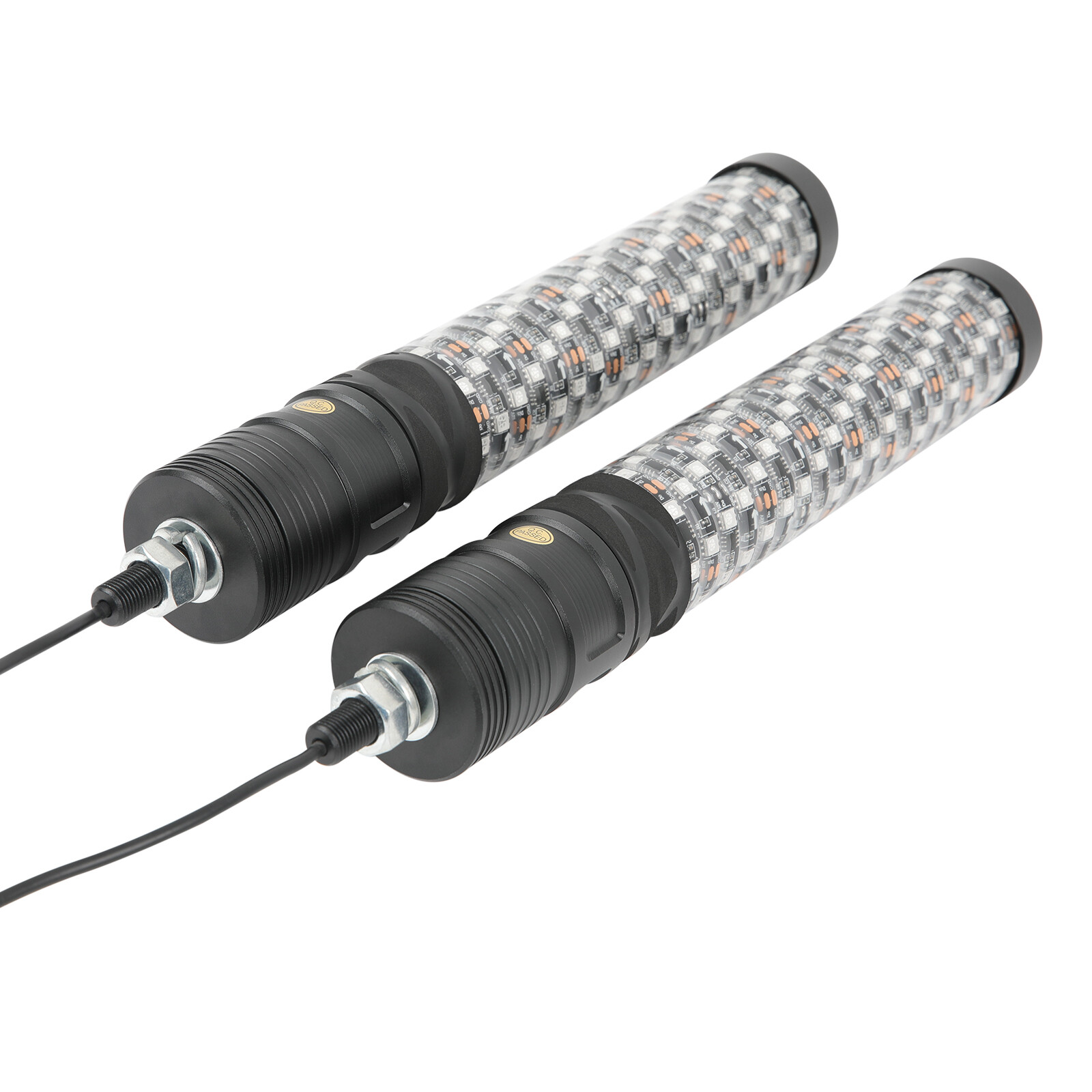 2FT Thick LED Whip Spiral Chasing RGB Fat Whip Lights For Can Am ...