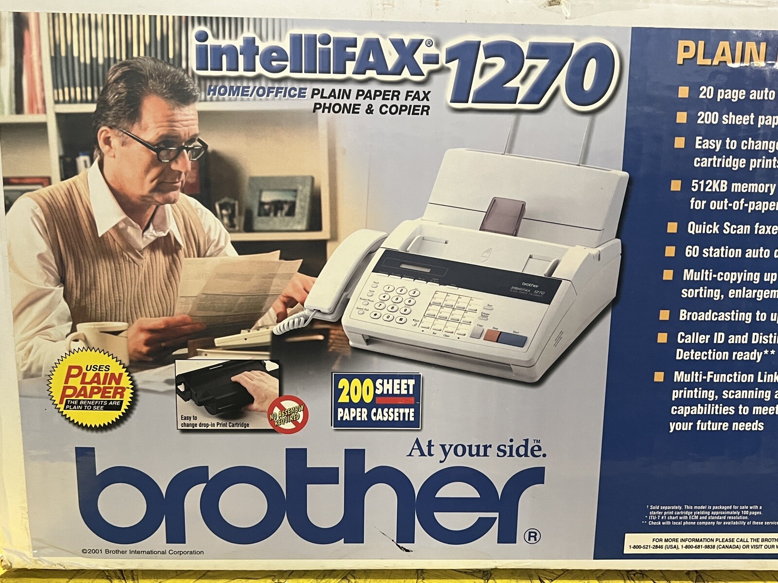Brother IntelliFAX 1270 Fax Phone & Copier Machine - Untested | eBay