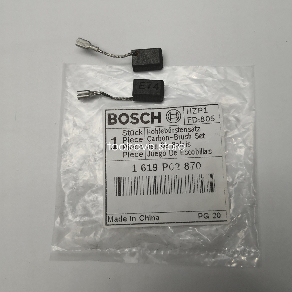 13x8x6.5mm Original Bosch Carbon Brushes 1619P02892 for Grinder GWS7 ...