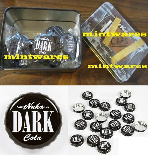 Fallout Nuka Cola Dark Bottle Cap Series Stash For Glass Rocket Figure ...