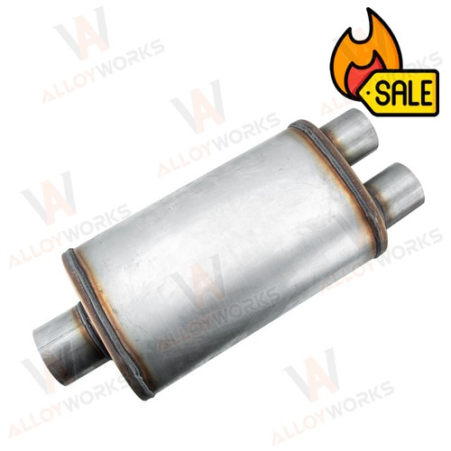 Body Exhaust Muffler MAX FLOW Stainless Steel 5"*8" 3" Inlet 2.5 ...
