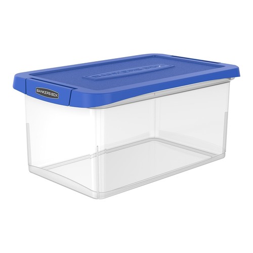 Bankers Box Bankers Box Heavy-Duty Latch Lid Plastic File Box Letter ...