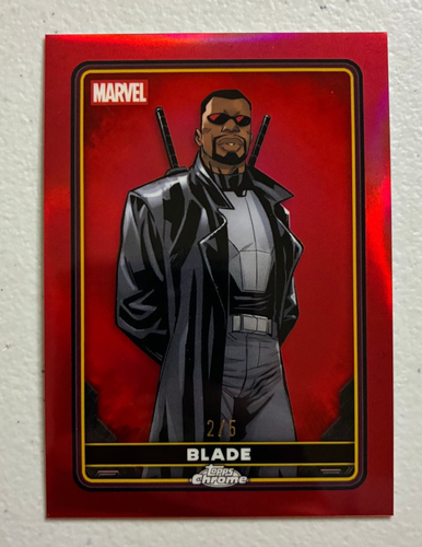 2025 Topps Chrome Deadpool Marvel Blade #18 Red Refractor #2/5 Card | eBay