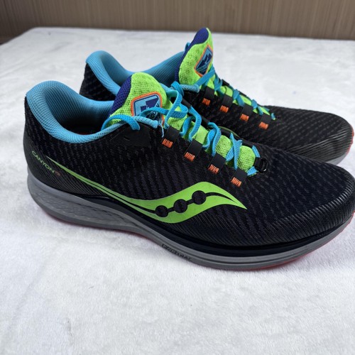 Saucony Canyon TR Shoes Mens Size 14 Black Green Trail Running Sneakers ...