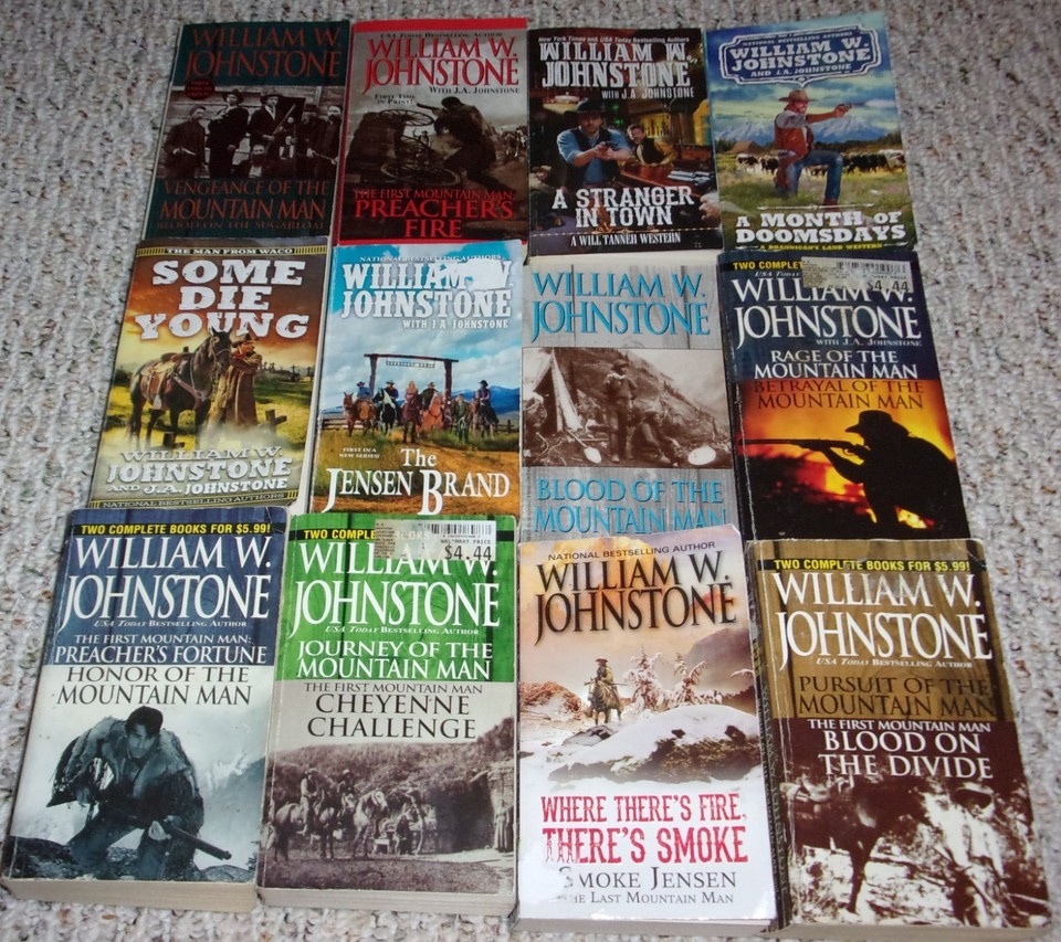 Lot of 12 William W. Johnstone & J. A. Johnstone Western Paperback ...