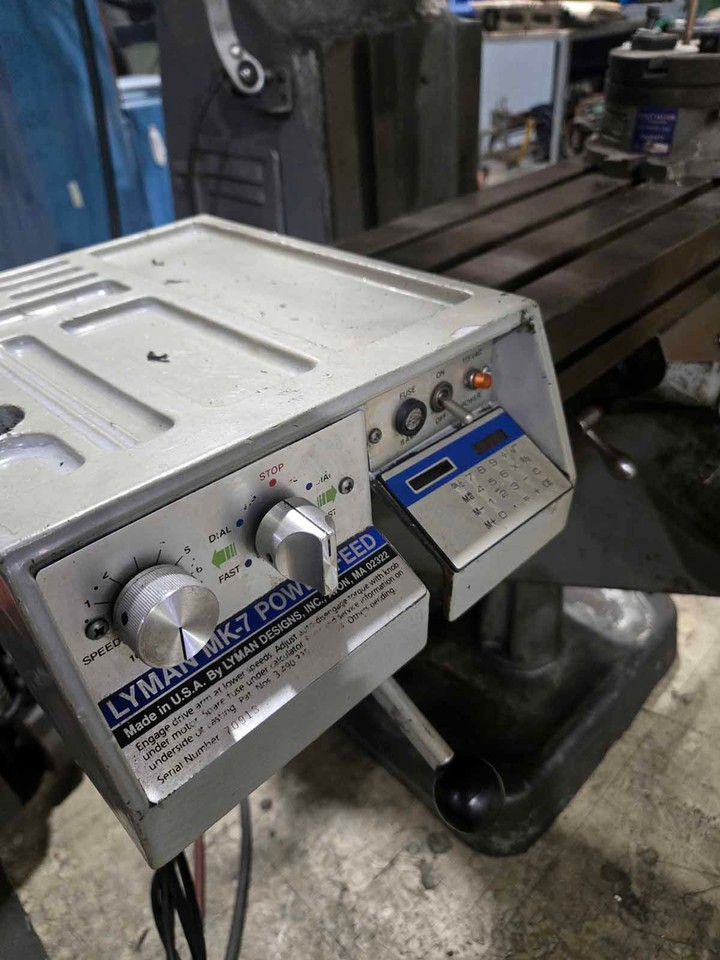 BRIDGEPORT Step Head 42"x9" Manual Mill with Trav-A-Dials & Powerfeed | eBay