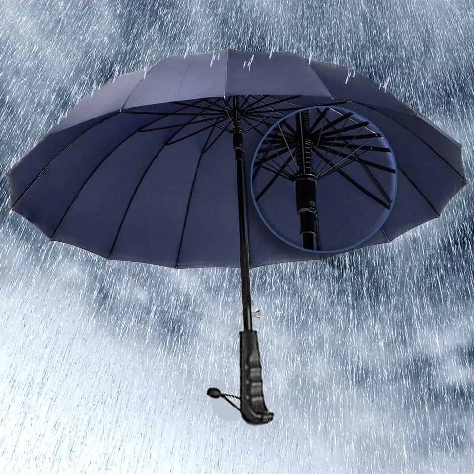 Umbrella Navy Blue 16 Panel AUTO OPEN FUNCTION 90cm golf style BRAND ...