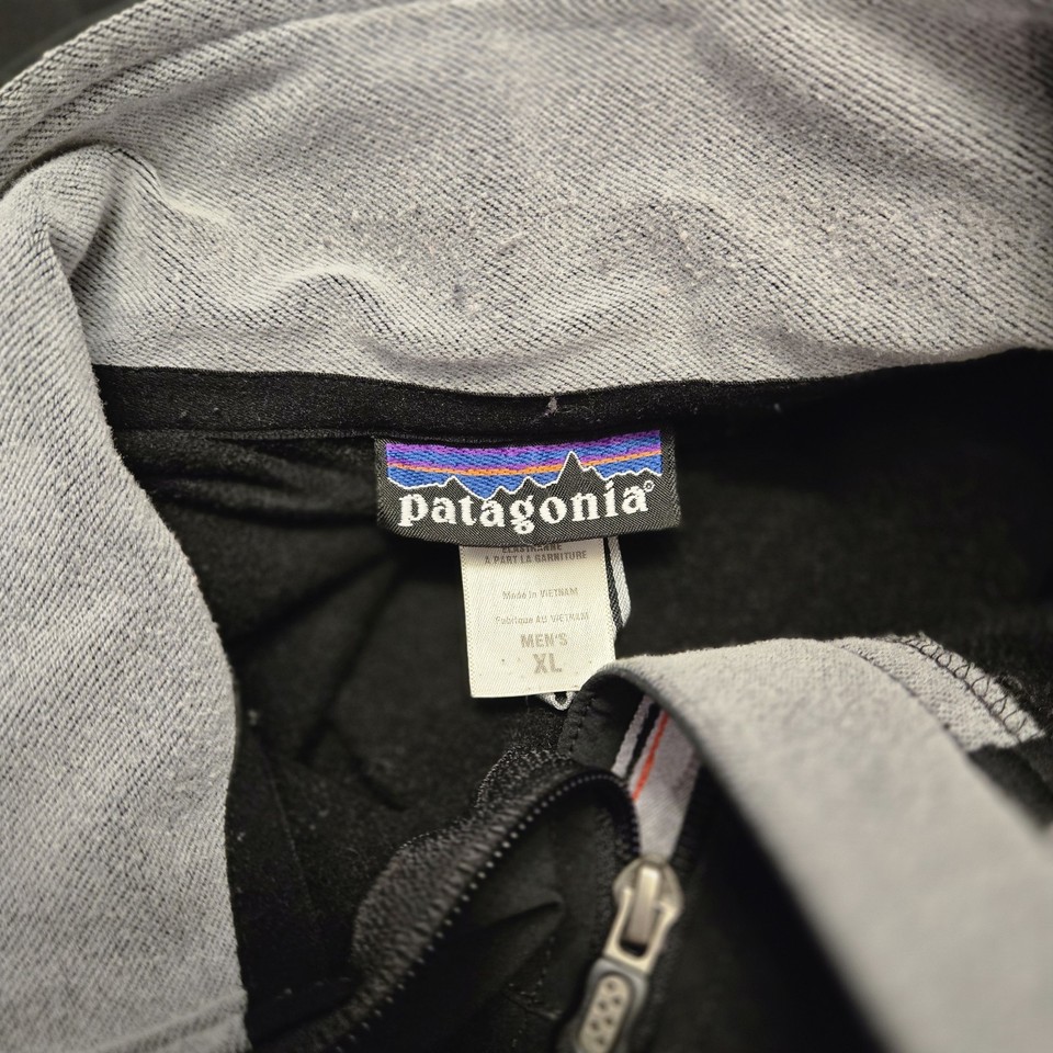 Patagonia Jacket Men's XL Black Soft Shell Full Zip Windproof Water ...