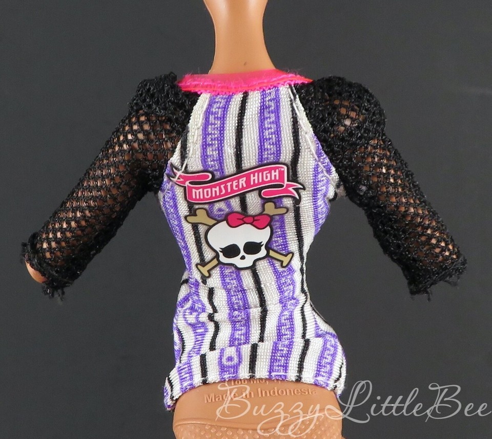 Monster High Doll Clawdeen Wolf Ghoul Sports Baseball Shirt Top Jersey ...