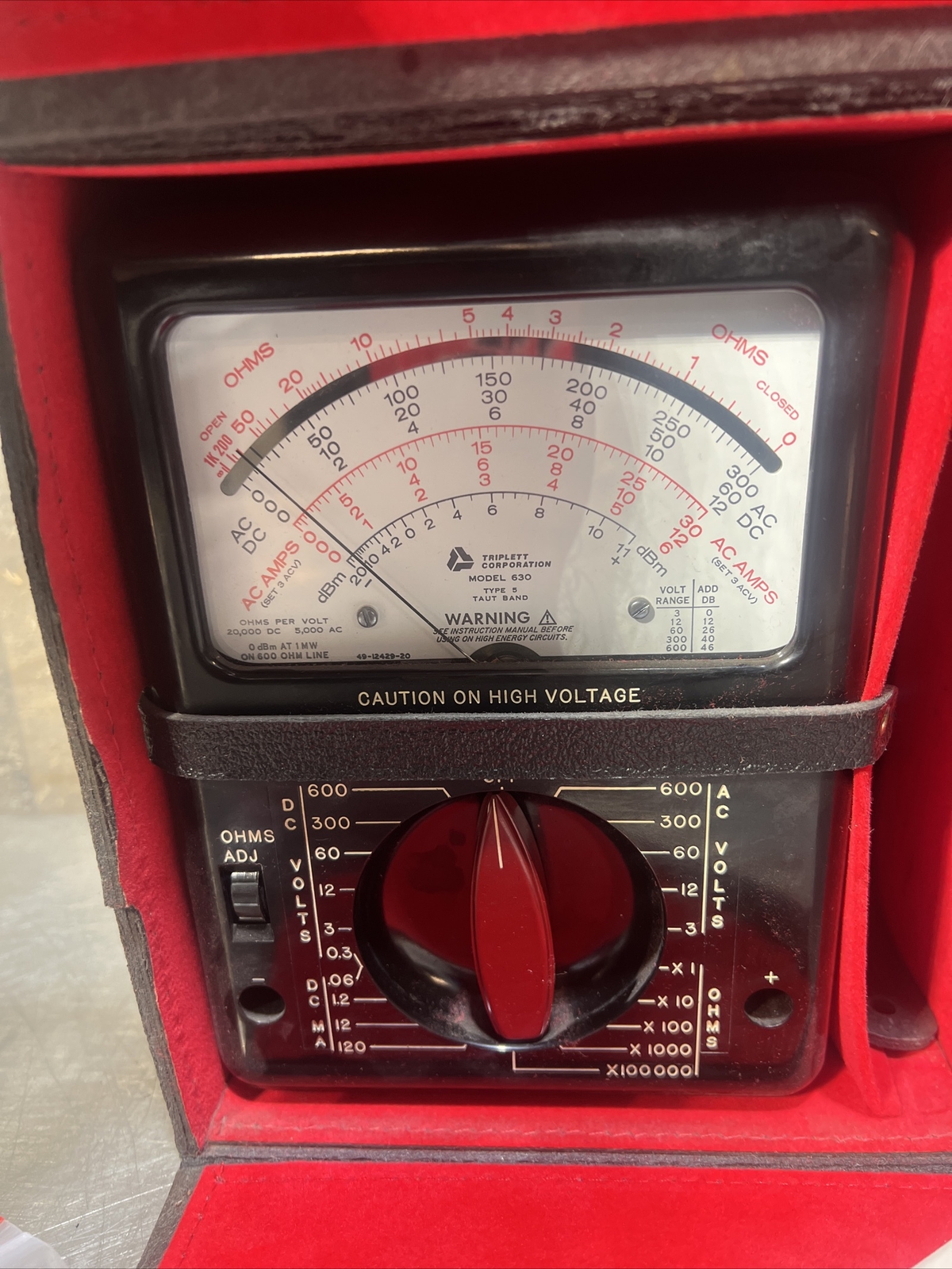 Vintage Triplett Elec. Co. Model 630 Type 5 Analog Multimeter. Used Surplus | eBay