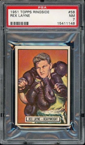 1951 Topps Ringside Boxing #58 Rex Layne PSA 7 | eBay