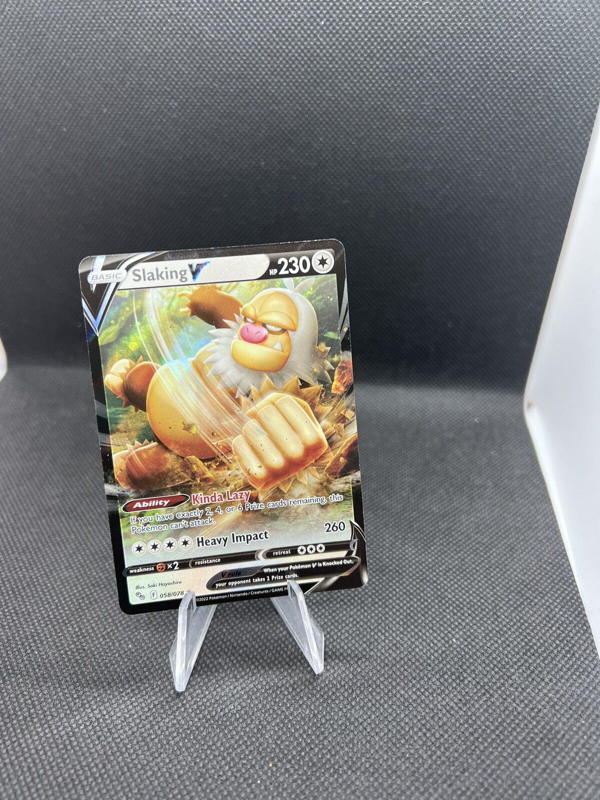 Slaking V 058/078 -- Pokemon Go -- NM - Mint Holo Ultra Rare Card | eBay